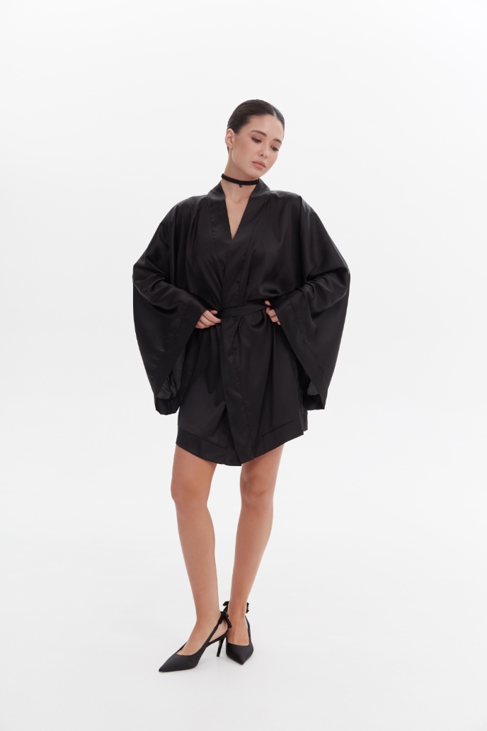 Shop Playlouder satin Kimono Robe Online | LoveUnder