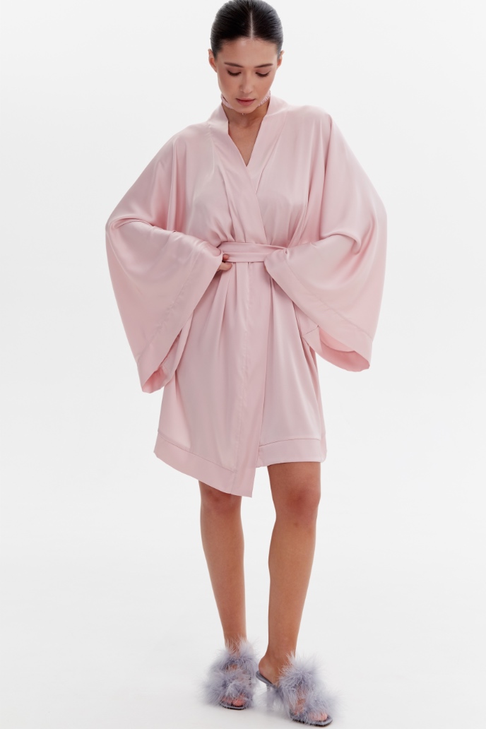 Shop Playlouder satin Kimono Robe Online | LoveUnder